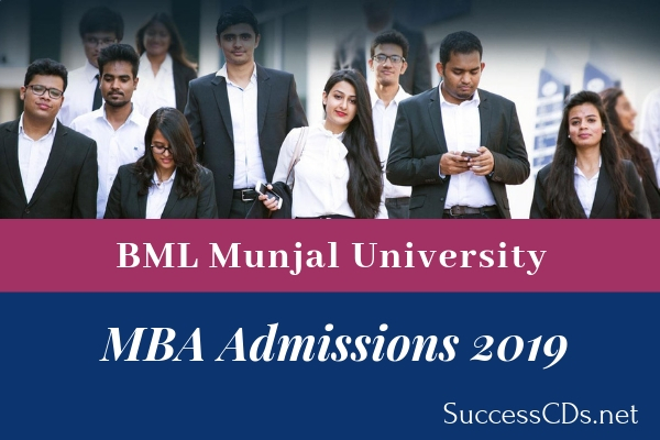 BML Munjal University MBA Admissions 2019, Dates, Application