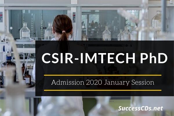 CSIR IMTECH Chandigarh PhD Admission 2020 Notification, Dates, Application