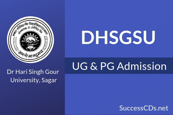 Dr Harisingh Gour University Admission 2019 Notification, Dates ...