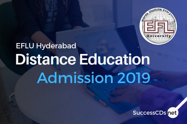 EFLU Hyderabad Distance Education PG Certificate Admission 2019