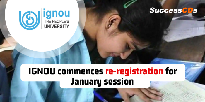 IGNOU Re-registration process for January 2021 session begins