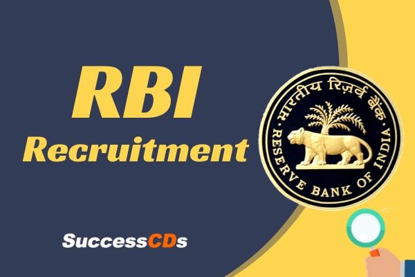 RBI Recruitment 2020 for Manager, Legal Officer & Other Posts