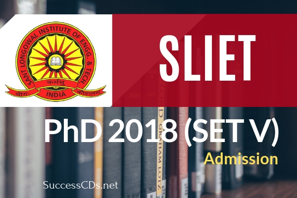 SLIET SET 2019 Admission, Eligibility, Application,Dates