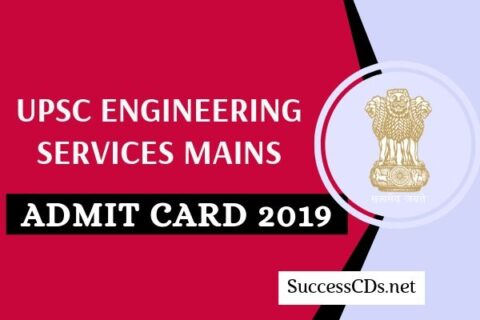 UPSC Engineering Service Mains Admit Card 2019 released Check details