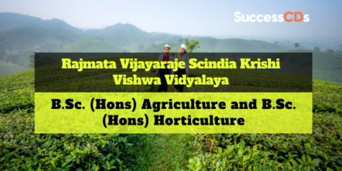 RVSKVV B.Sc. (Hons) Admission 2021 Dates, Eligibility, Application Form