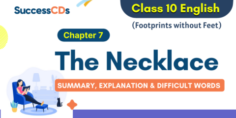 The Necklace Summary, Explanation, Word meanings Class 10