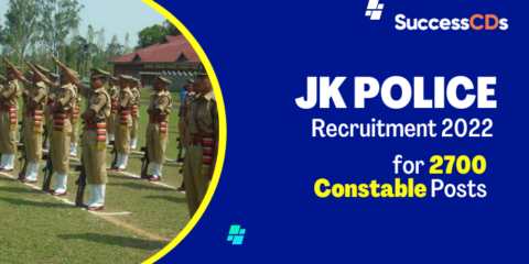 JK Police Recruitment 2022 for 2700 Constable Posts, Apply Now