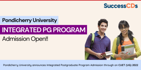Pondicherry University Integrated PG Program Admission 2022