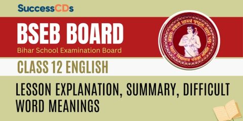 BSEB Class 12 English Notes, Lesson Explanation, Question Answers