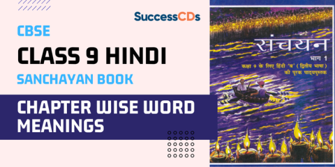 Class 9 Hindi Sanchayan Book Word Meanings (Chapter wise)