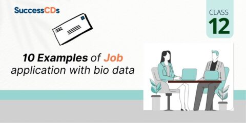 10 Examples of Job Application with bio data Class 12 | Sample Questions