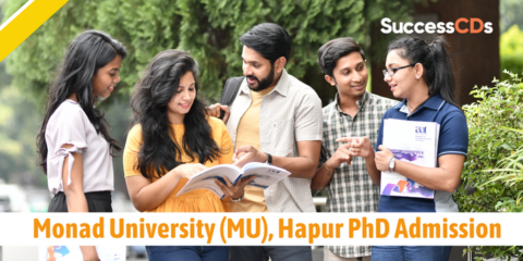 Monad University PhD Admission 2023 Application Form, Dates