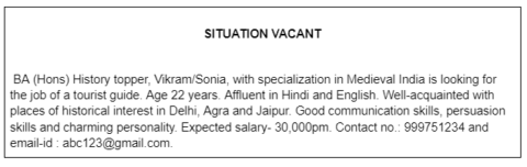 10 Examples of Advertisement Writing Class 11| Sample Questions