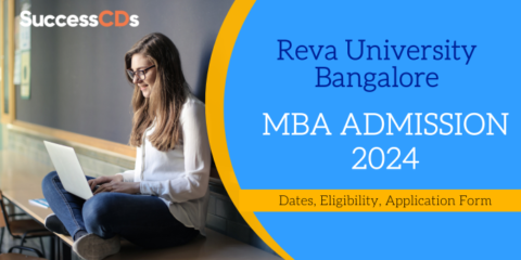 Reva University MBA Admission 2024 Dates, Application form