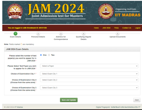 IIT JAM 2024: Application Form (Started), Exam Dates, Eligibility, Pattern