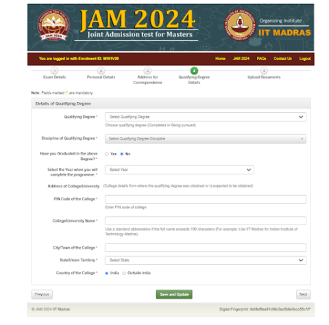 IIT JAM 2024: Application Form (Started), Exam Dates, Eligibility, Pattern