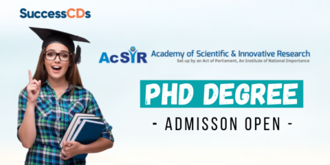 AcSIR PhD Admission 2024 Notification