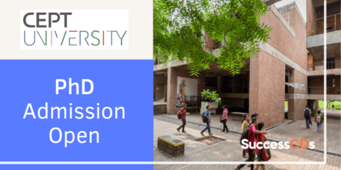 CEPT University PhD Admission 2024
