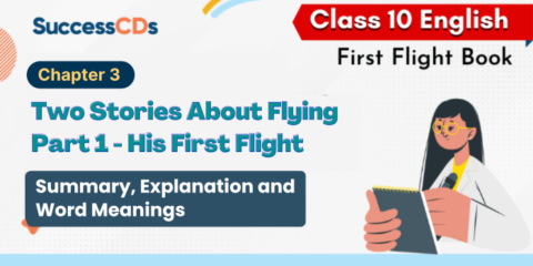 His First Flight Summary, Explanation, Word meanings Class 10