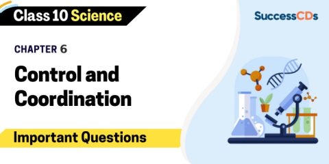 Control and Coordination Important Questions CBSE Class 10 Science Chapter 6
