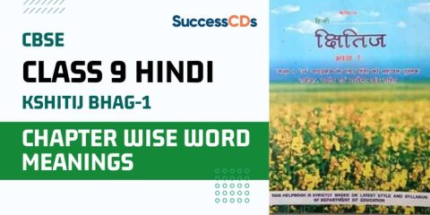 Class 9 Hindi Kshitij Bhag-1 Chapter wise Word Meaning