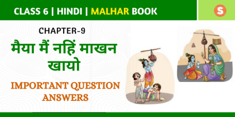 Maiya Main Nahin Makhan Khayo Question Answers (Important) | Class 6 Hindi Chapter 9