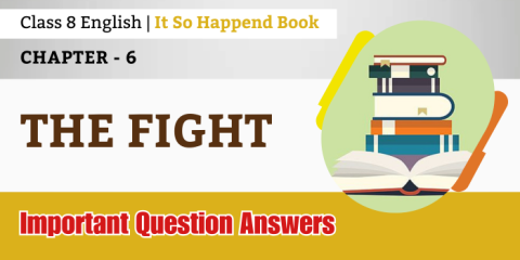 The fight Question Answers (Important)| Class 8 English It so Happened Book