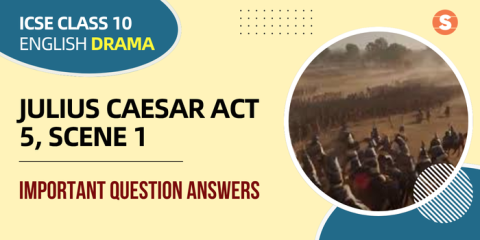 Julius Caesar Act 5, Scene 1 Question Answers ICSE Class 10 English Drama