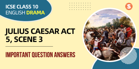 Julius Caesar Act 5, Scene 3 Question Answers ICSE Class 10 English Drama